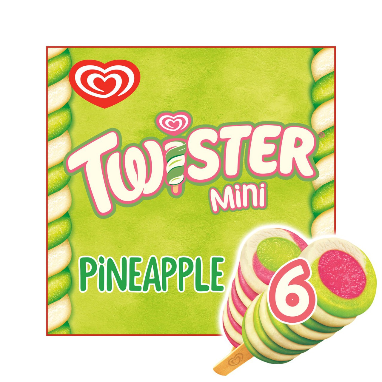 Twister Pineapple, Lemon-Lime, and Strawberry Mini Ice Cream Lollies ...