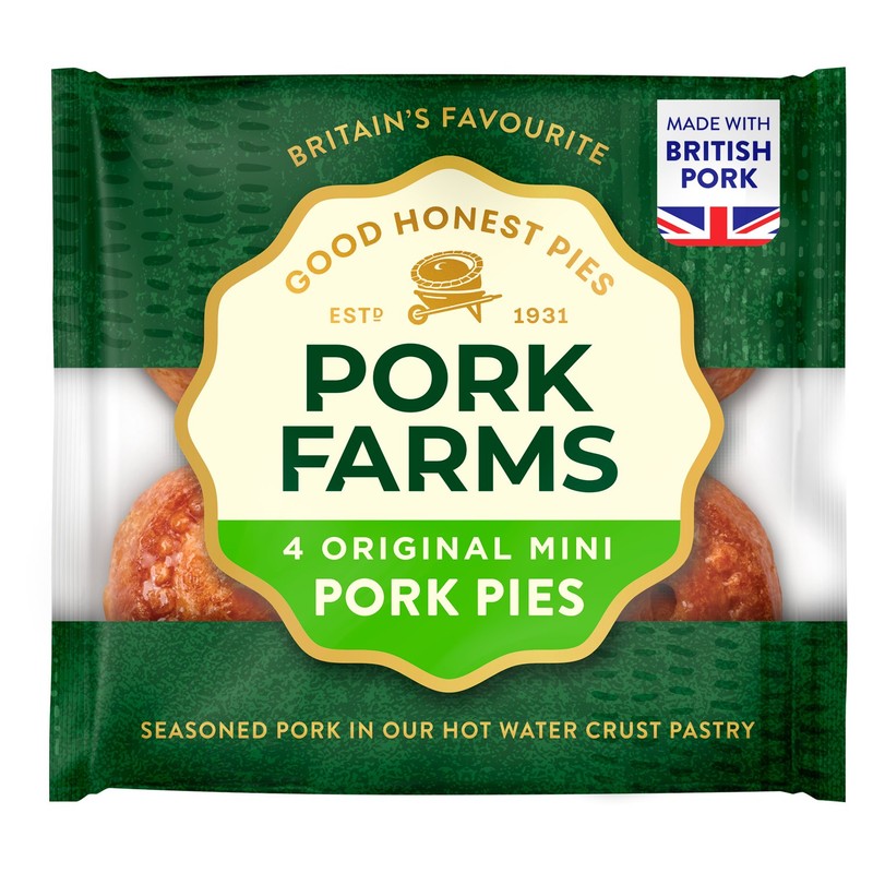 Pork Farms Mini Pork Pie 4pk - Ocado
