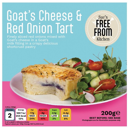 Gluten Free Kitchen Goats Cheese & Red Onion Tart - Ocado