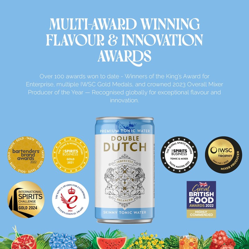 Double Dutch Skinny Tonic Water - Ocado
