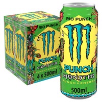 Monster Energy Drink Rio Punch 4 x 500ml - Ocado