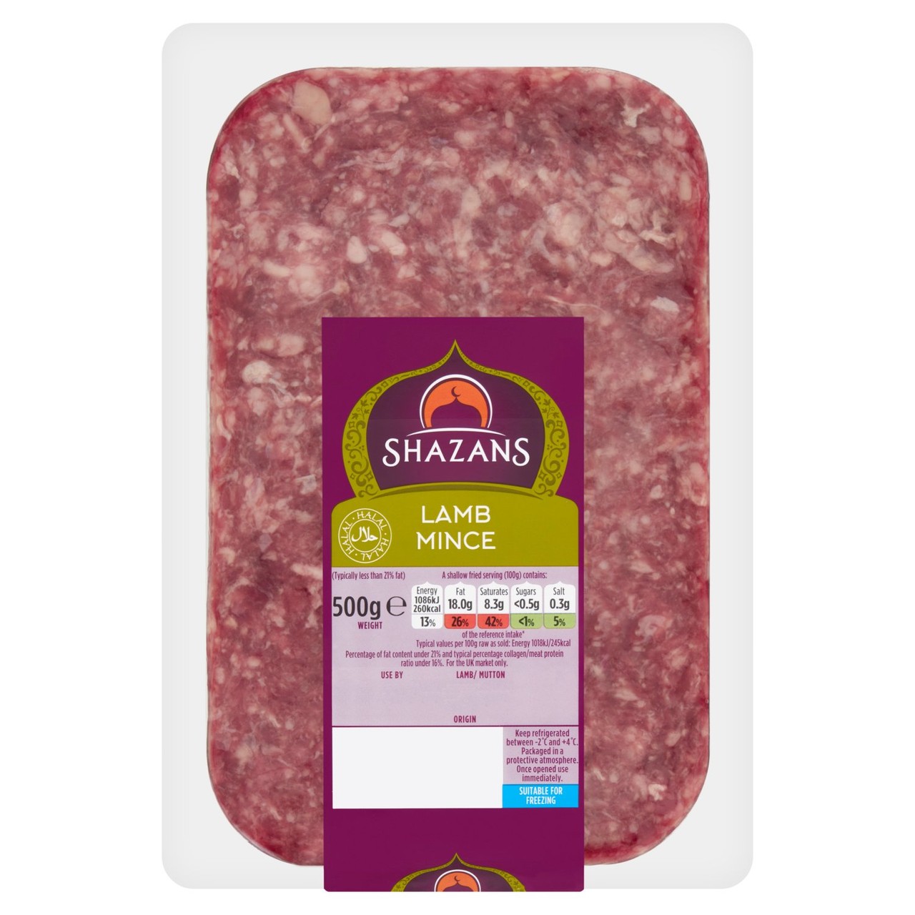 Shazans Lamb Mince - Ocado