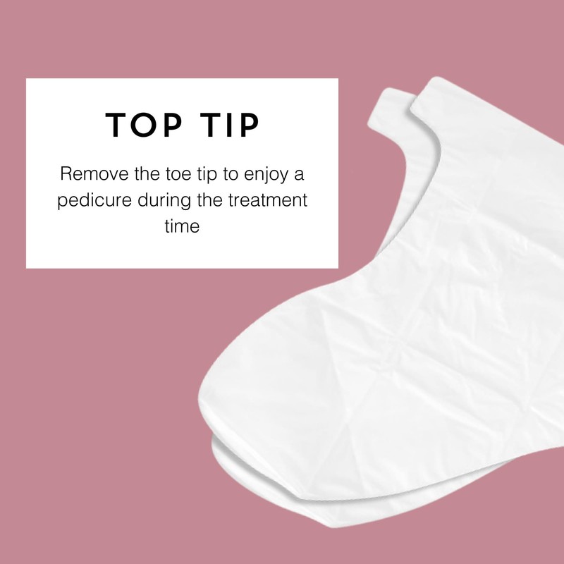 BeautyPro FOOT THERAPY Moisturising Booties with Removable Toe Tips - Ocado