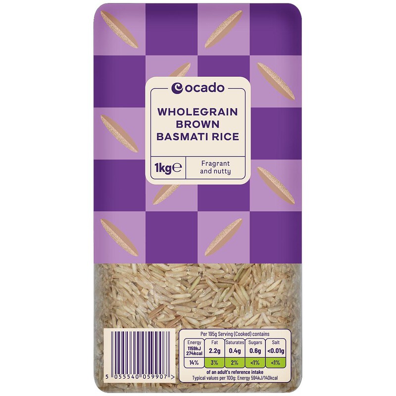 Ocado Wholegrain Brown Basmati Rice - Ocado