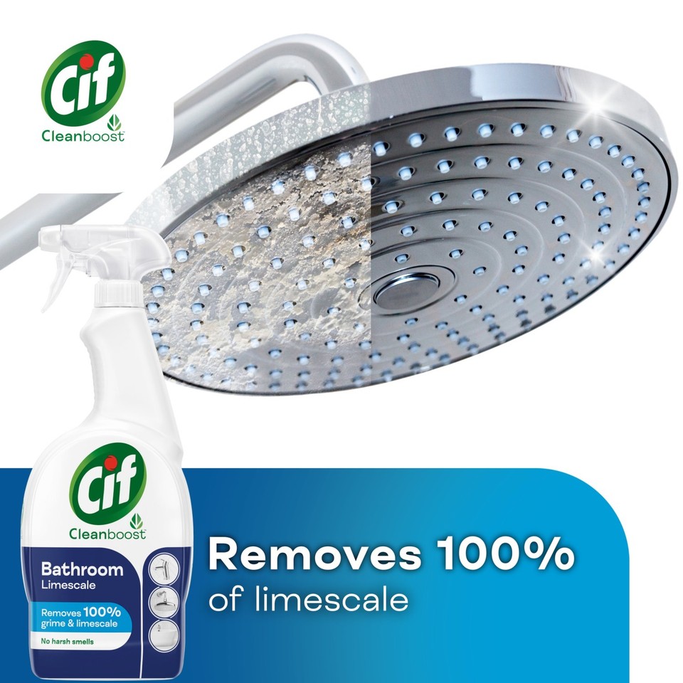 Cif Cleanboost Bathroom Cleaner Spray 700ml - Ocado