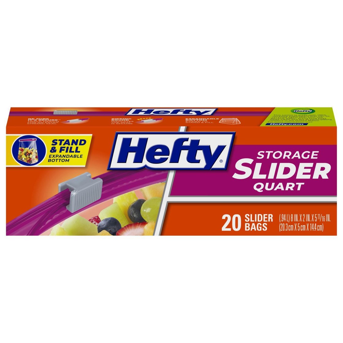 Hefty Slider Food Bags - 20 - Ocado