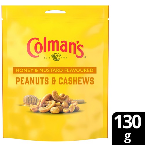 Colmans Honey & Mustard Flavoured Peanuts & Cashews - Ocado