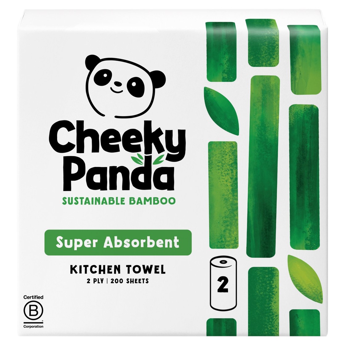 The Cheeky Panda Natural Bamboo Kitchen Rolls - Ocado