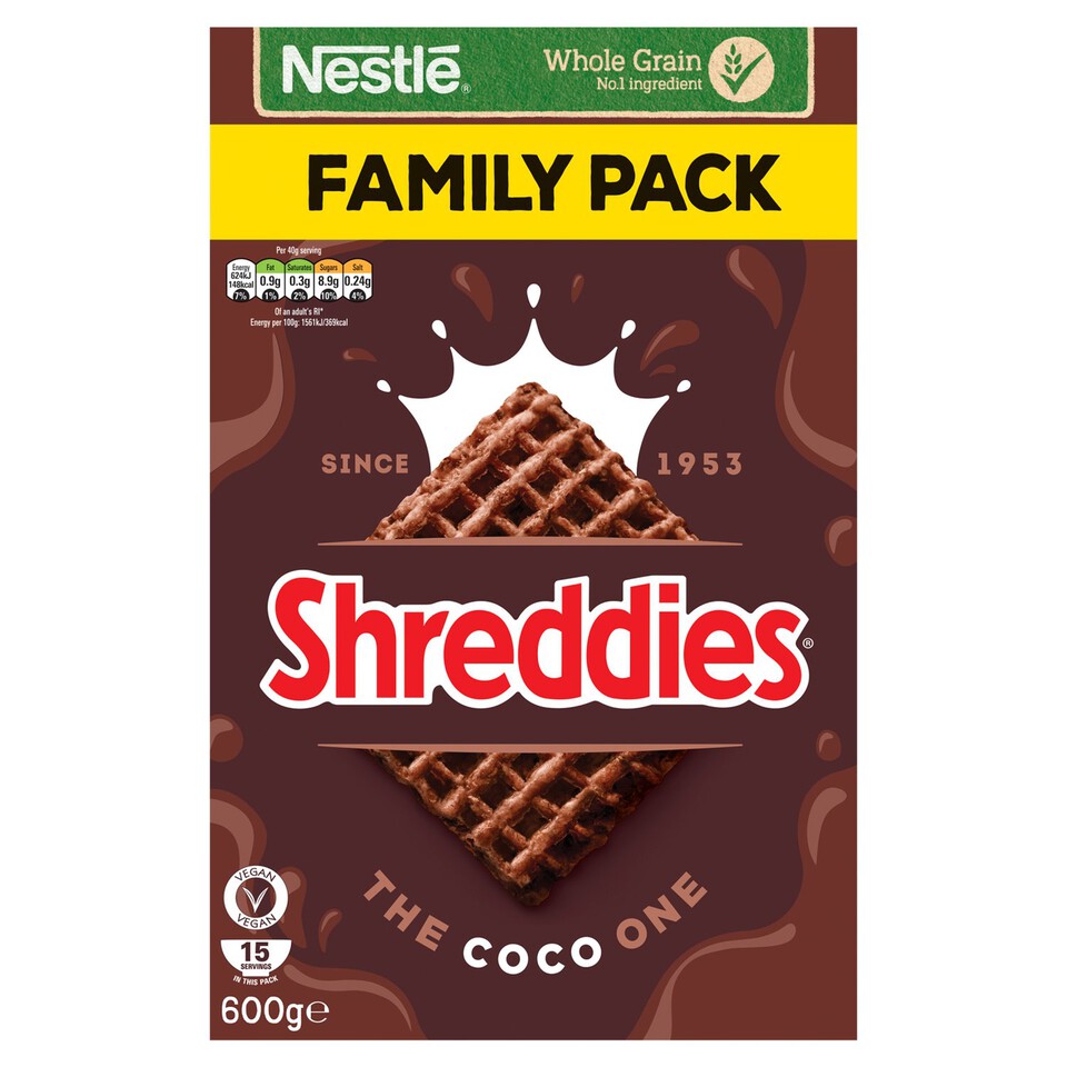 Nestle Shreddies Coco Chocolate Cereal - Ocado