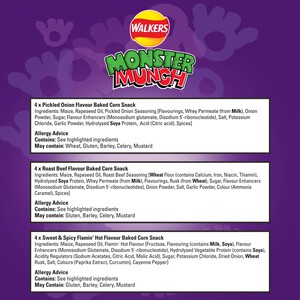 Walkers Monster Munch Variety Multipack Snacks - Ocado