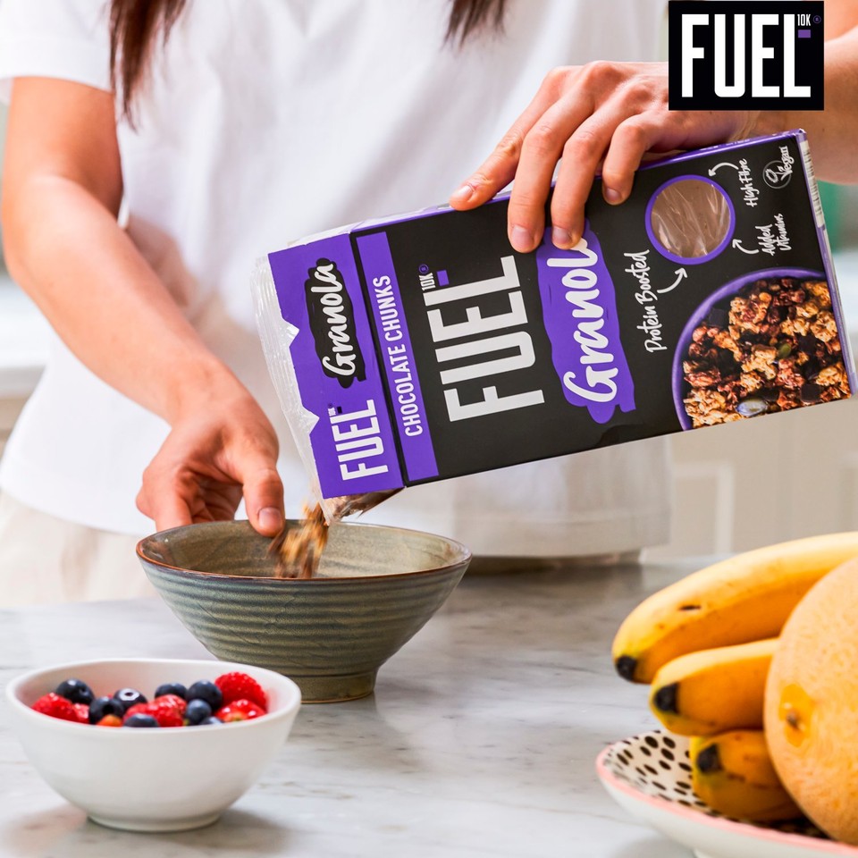 FUEL 10K Chocolate Chunks Protein Granola Breakfast Cereal - Ocado