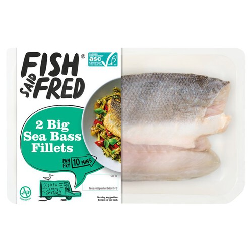 Fish Said Fred ASC Big Sea Bass Fillets - Ocado