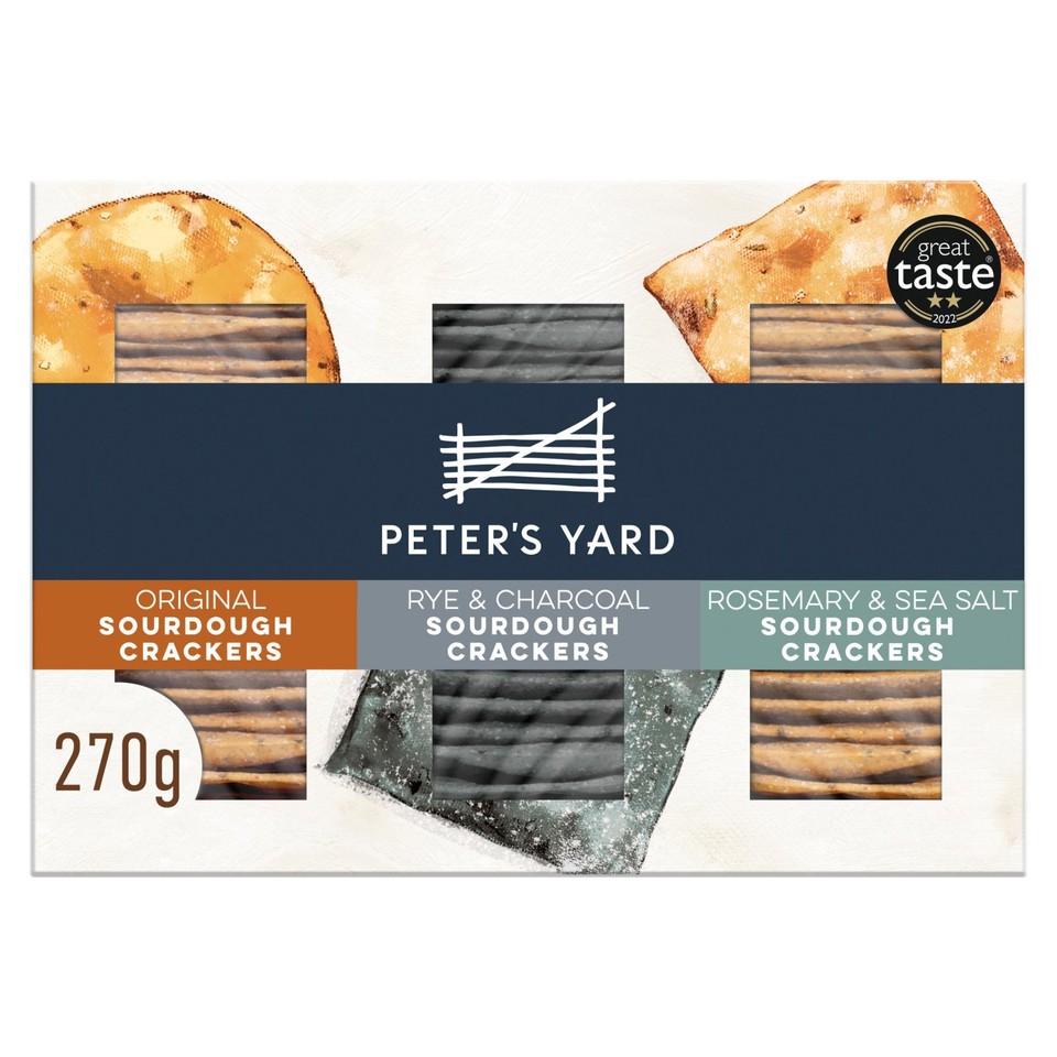 Peter's Yard Sourdough Crackers Selection Box - Ocado