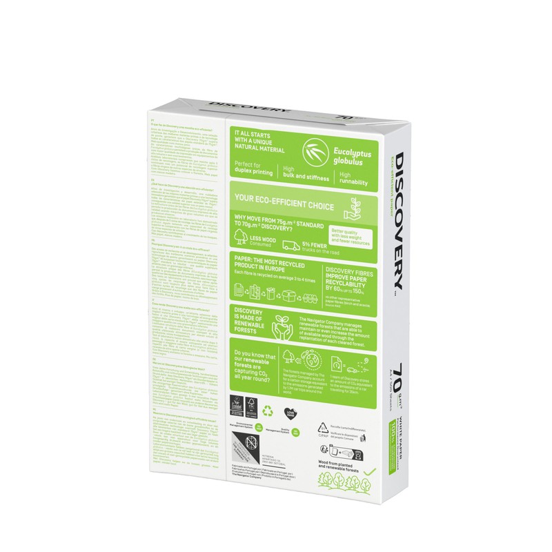 Navigator Discovery A4 Eco Efficient White Printer Paper 70gsm - Ocado