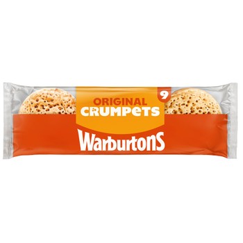 Warburtons 9 Original Crumpets - Ocado