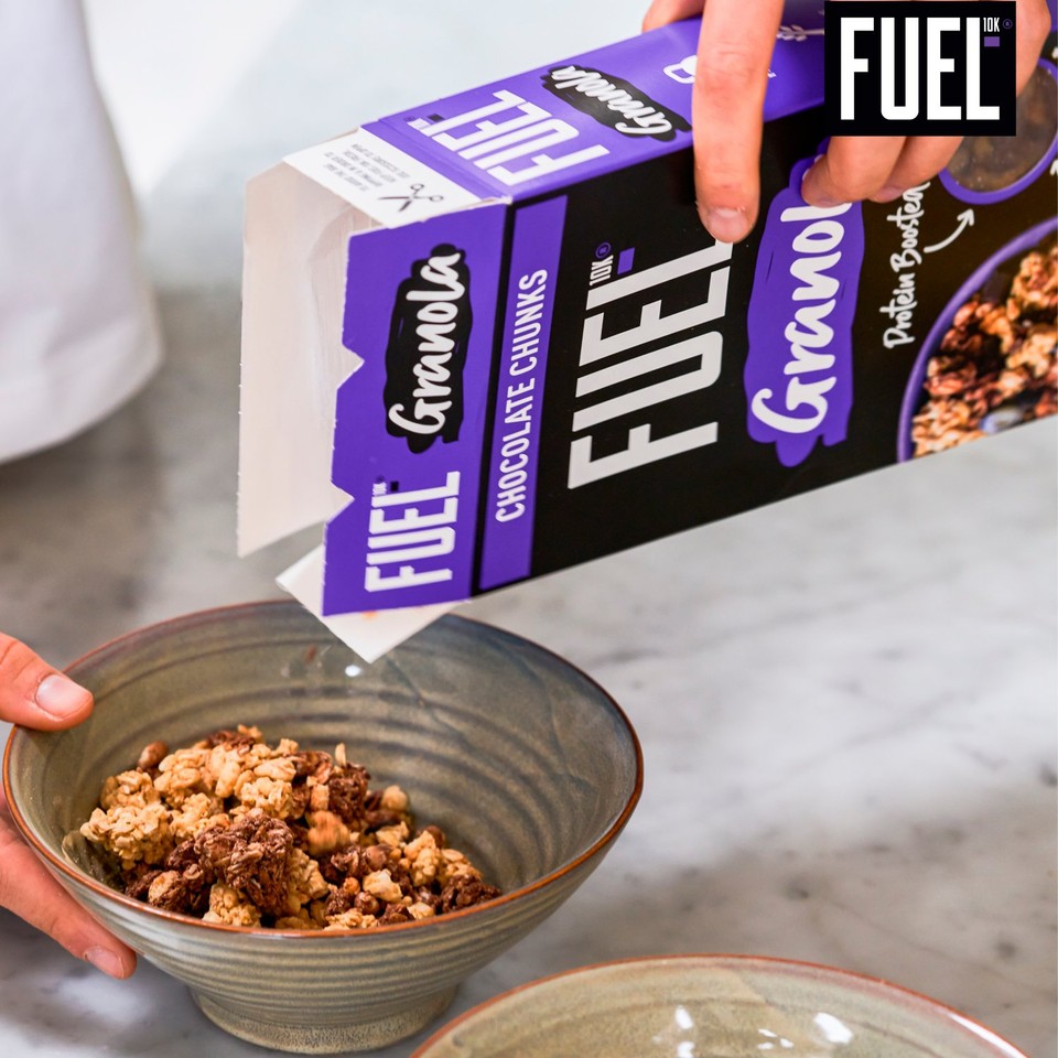 FUEL 10K Chocolate Chunks Protein Granola Breakfast Cereal - Ocado