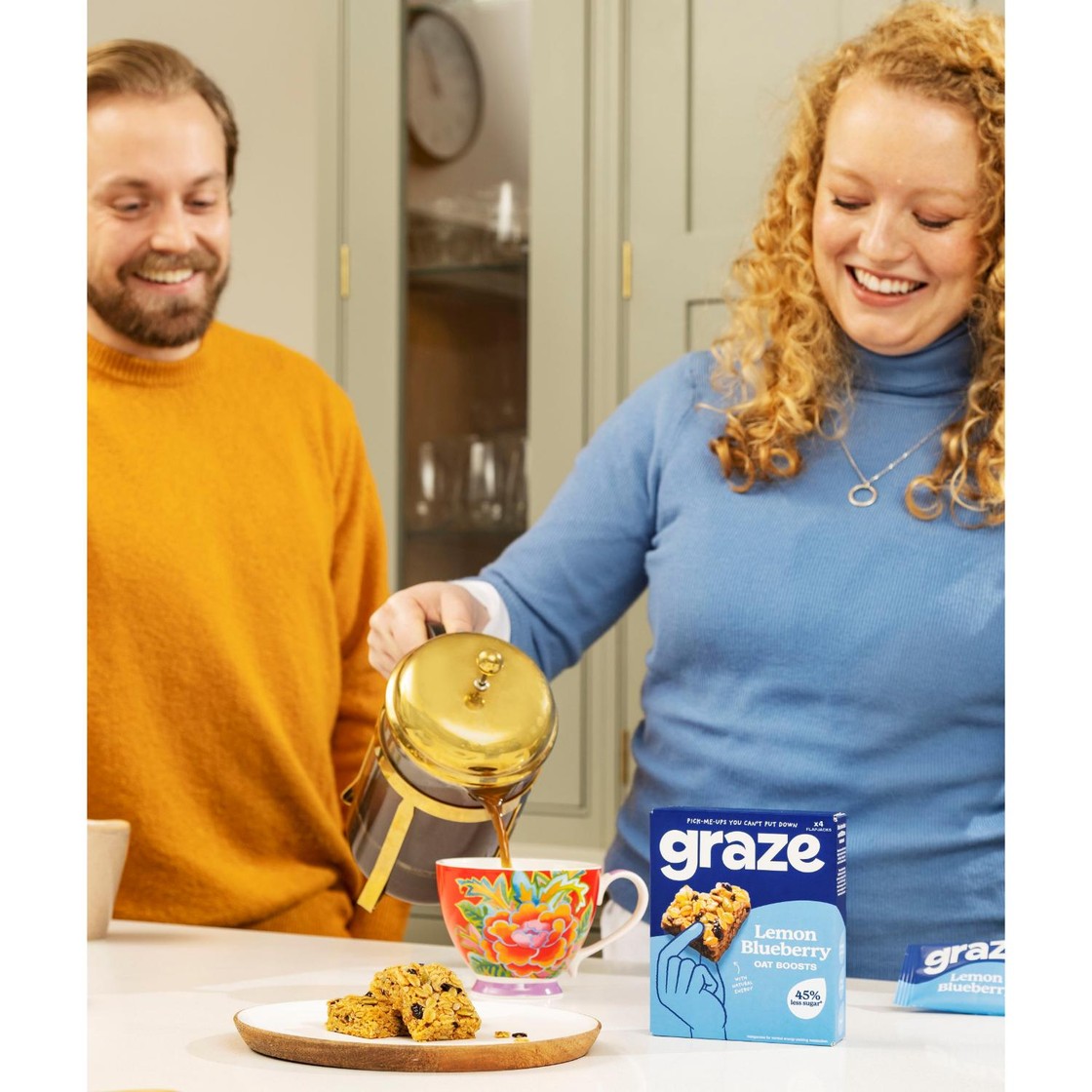Graze Lemon Blueberry Oat Boosts Flapjack Snack - Ocado
