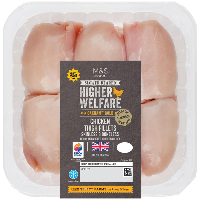 M&S Oakham Gold Chicken Thigh Fillets - Ocado