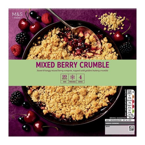 M&S Mixed Berry Crumble - Ocado
