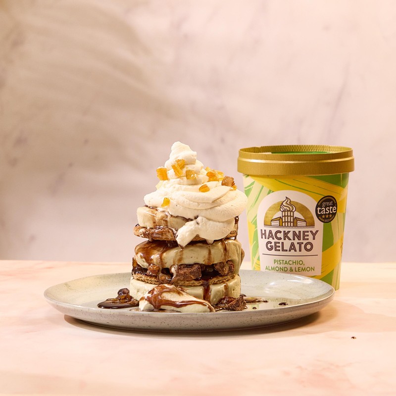 Hackney Gelato Pistachio, Almond & Lemon Gelato - Ocado