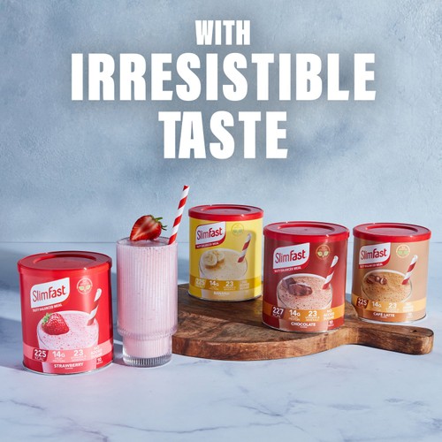 SlimFast Raspberry & White Chocolate Powder Tin - Ocado