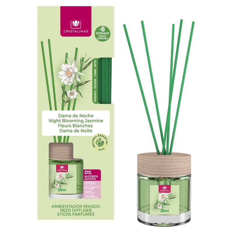 Cristalinas Reed Diffuser Night Blooming Jasmine - Ocado