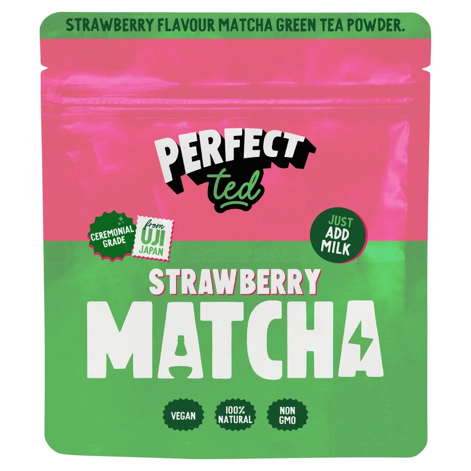 Perfect Ted Matcha Powder Strawberry - Ocado