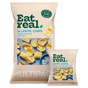 Eat Real Multipack Lentil Chips Salted - Ocado