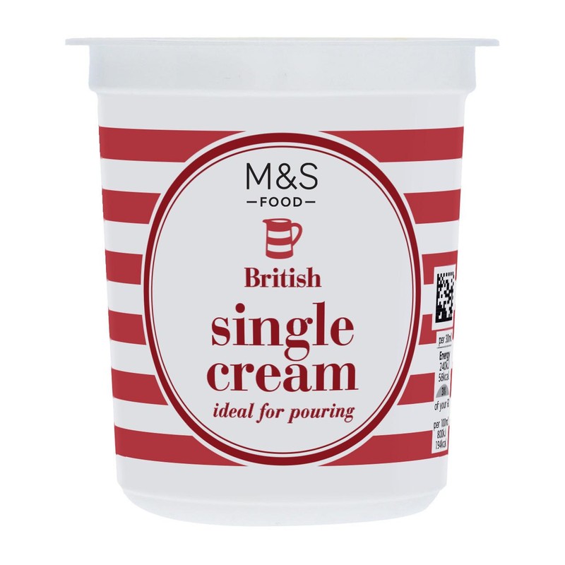 M&S British Single Cream - Ocado