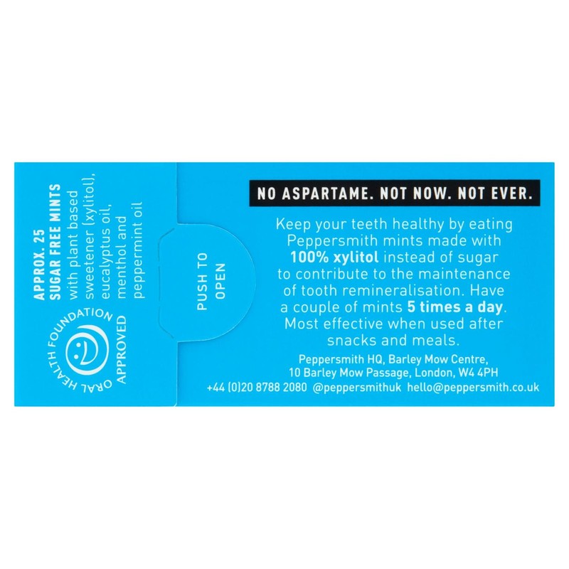 Peppersmith Sugar Free Extra Strong Dental Mints - Ocado