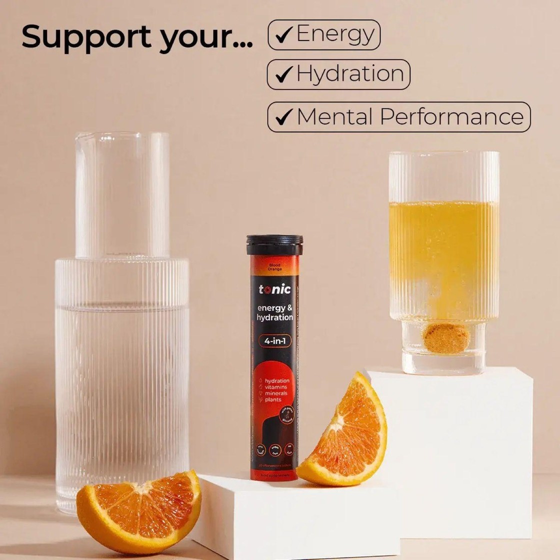Tonic Health Energy & Hydration Effervescent Tablets - Ocado