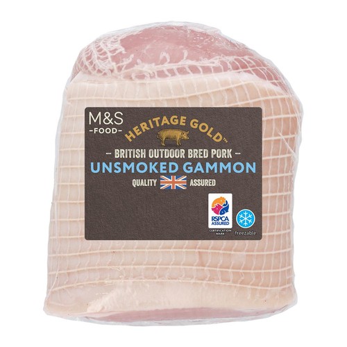 M&S British Outdoor Bred Unsmoked Gammon - Ocado