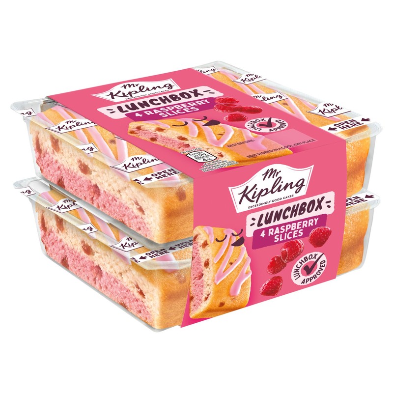 Mr Kipling Raspberry Lunchbox Slices - Ocado