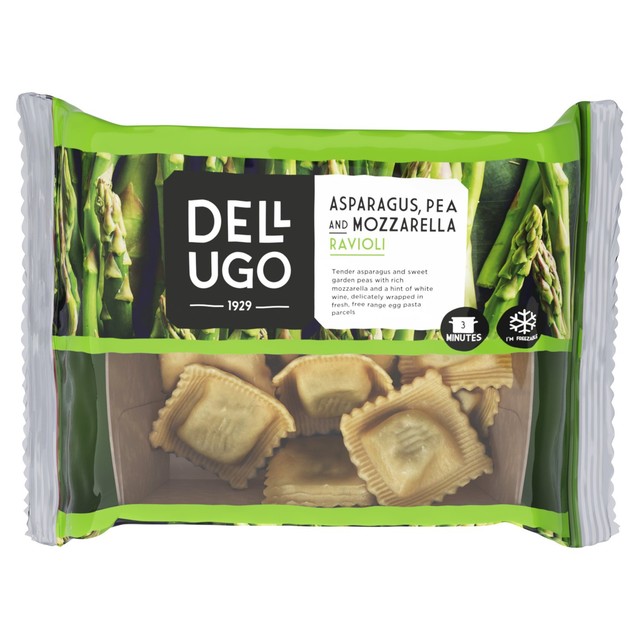 Dell'Ugo Asparagus, Pea and Mozzarella Ravioli - Ocado