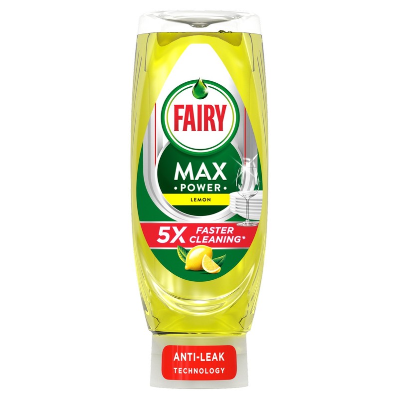 Fairy MaxPower Washing Up Liquid Lemon - Ocado