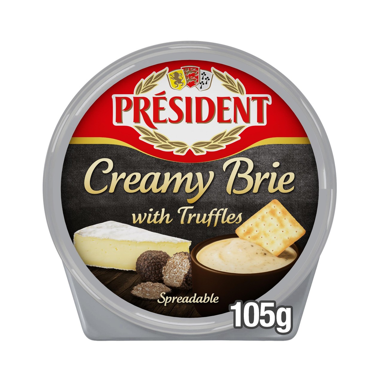 President Creamy Brie With Truffles Spreadable Cheese - Ocado