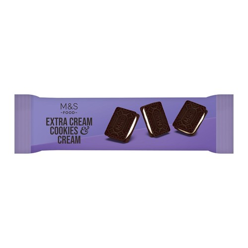 M&S Extra Cream Cookies & Cream Biscuits - Ocado
