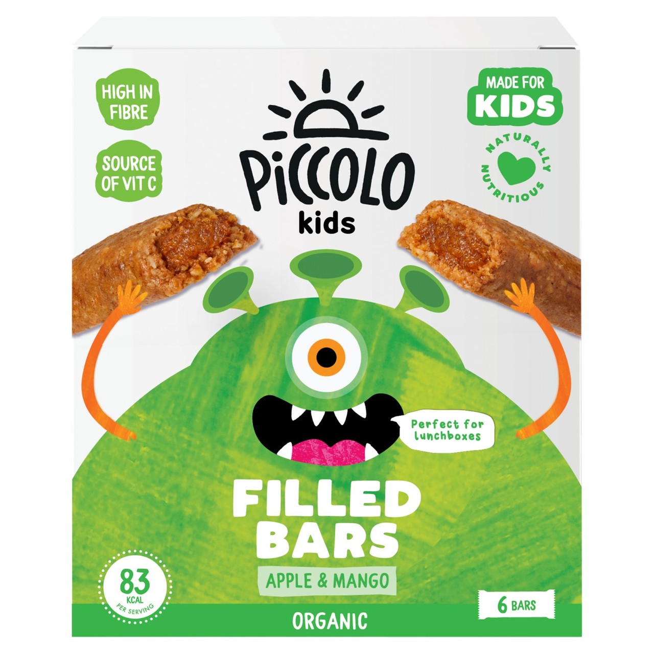 Piccolo Kids Organic Apple and Mango Filled Multigrain Bars - Ocado