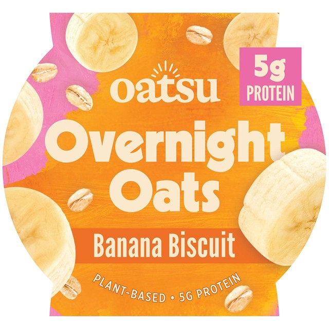 Oatsu Overnight Oats Banana Biscuit - Ocado