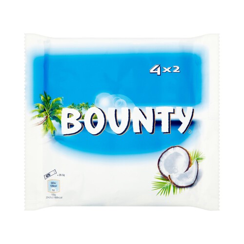 Bounty Coconut & Milk Chocolate Snack Bars Multipack - Ocado
