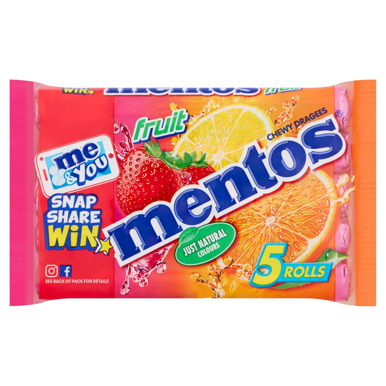 Mentos Chewy Fruit Sweets Multipack - Ocado