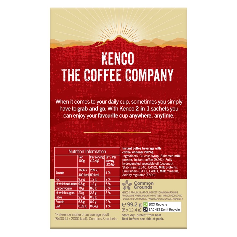 Kenco 2 in 1 Sachets - Ocado