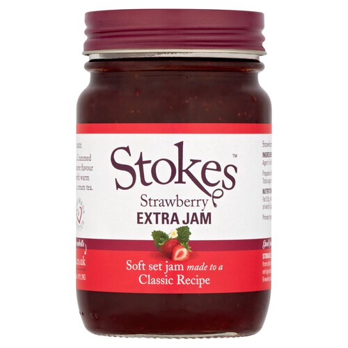 Stokes Strawberry Extra Jam - Ocado