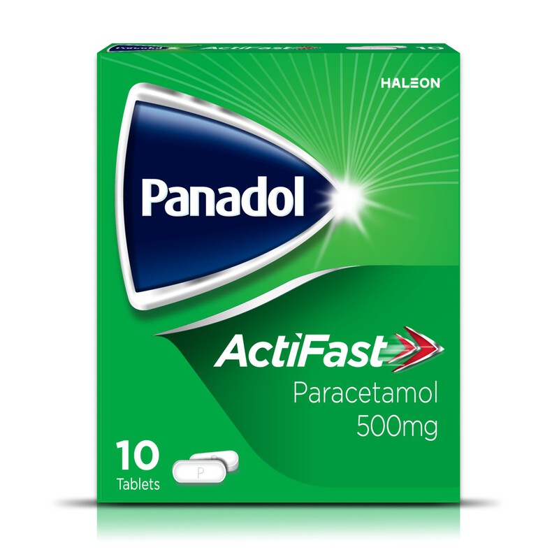 Panadol Actifast 500mg Paracetamol Pain Relief Tablets - Ocado
