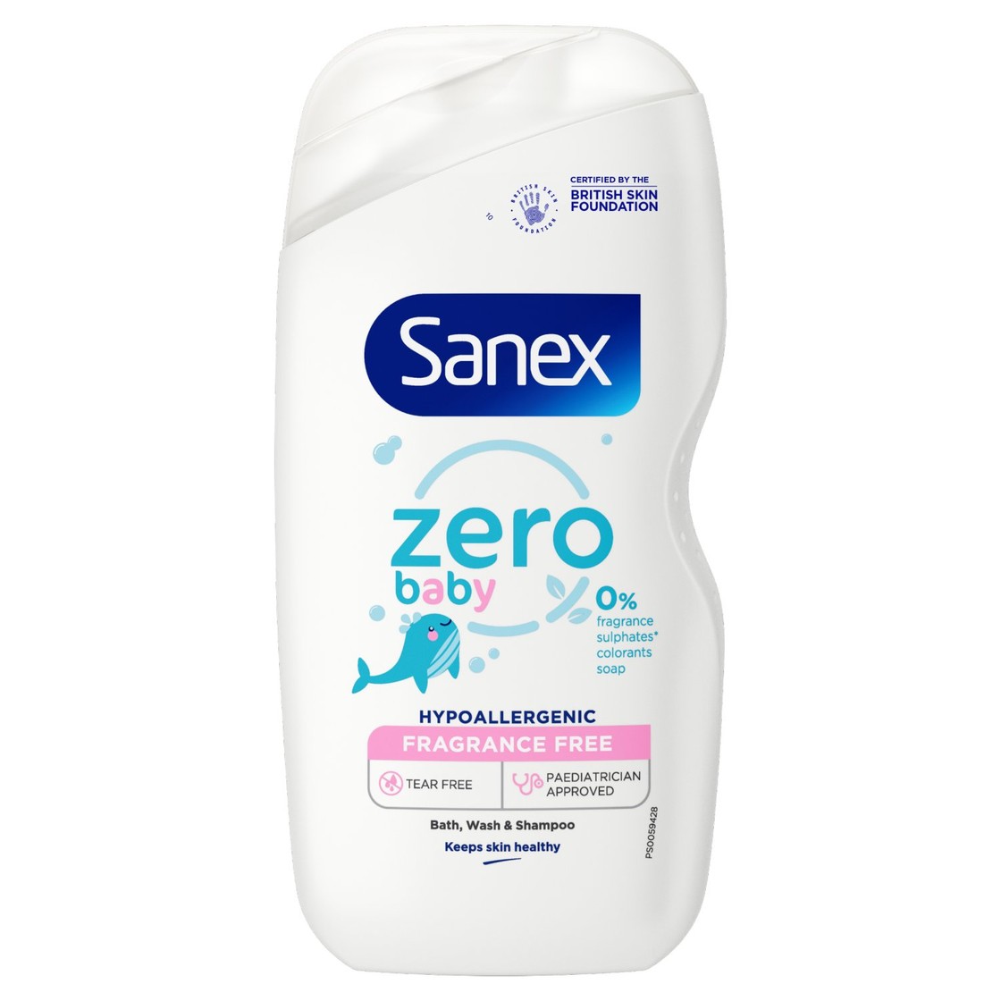 Sanex Zero% Fragrance Free Baby Bath & Wash - Ocado