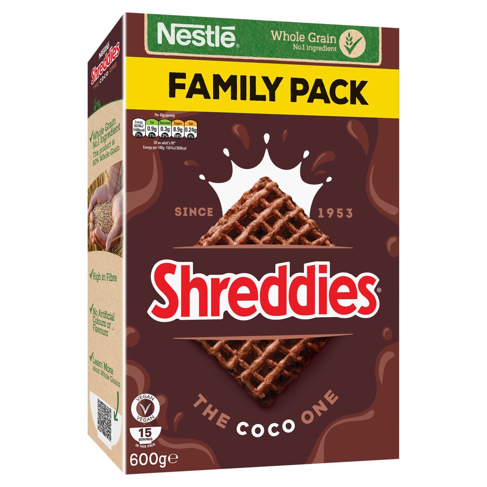 Nestle Shreddies Coco Chocolate Cereal - Ocado