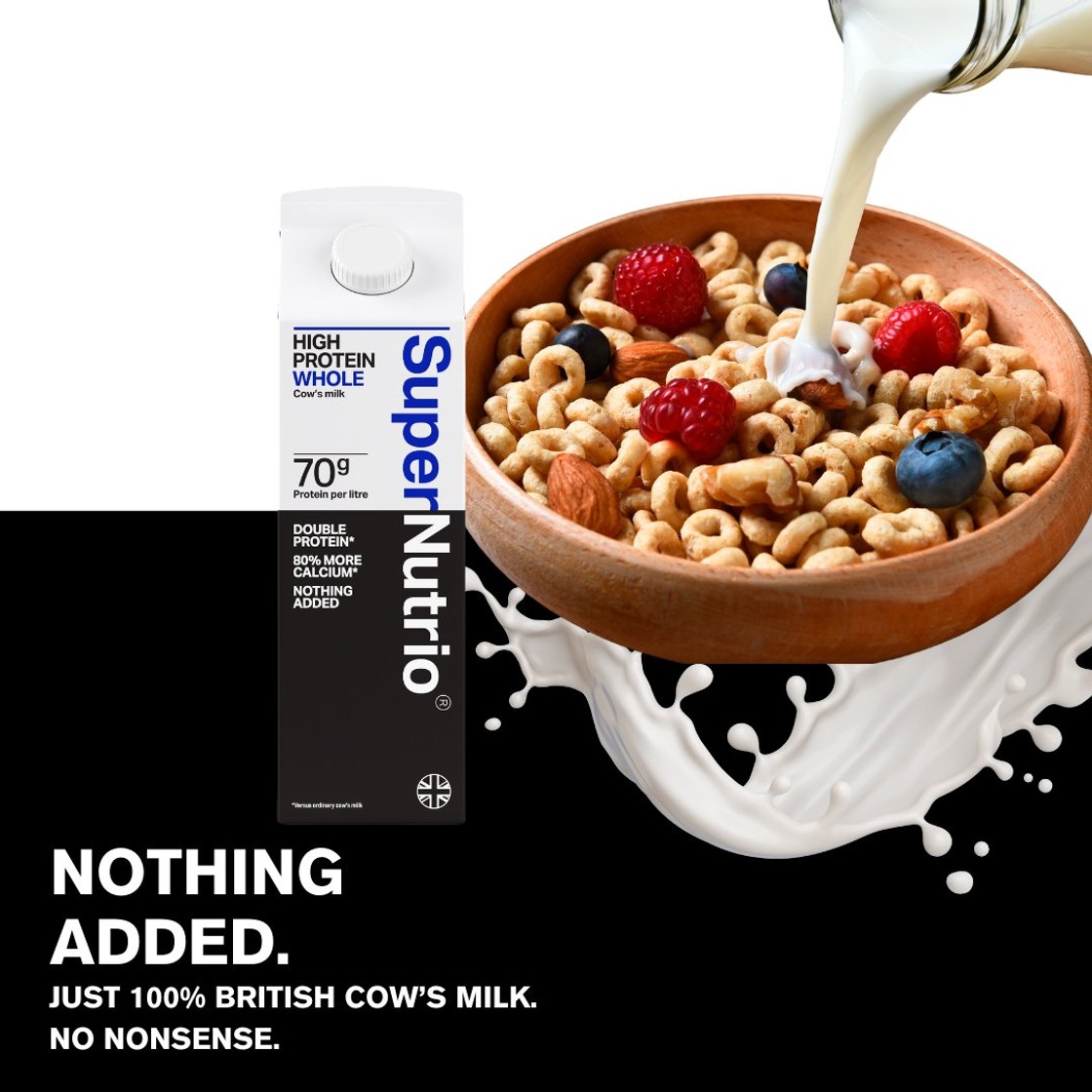 SuperNutrio High Protein Whole Cow's Milk - Ocado