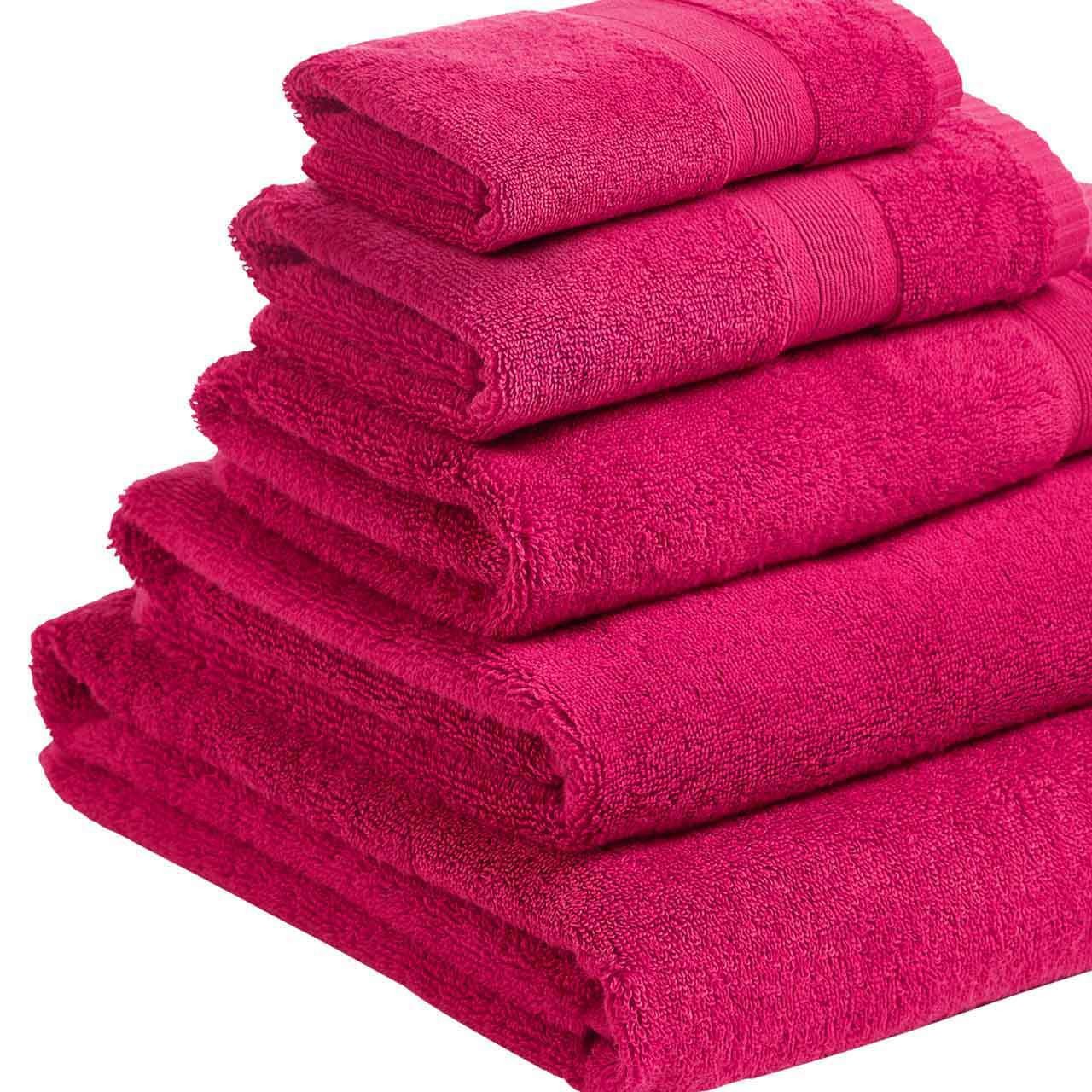 M&S Super Soft Antibacterial Cotton, Bath Towel, Raspberry - Ocado