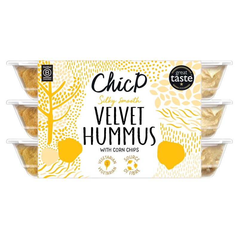 ChicP Velvet Hummus Snack Pack Trio - Ocado