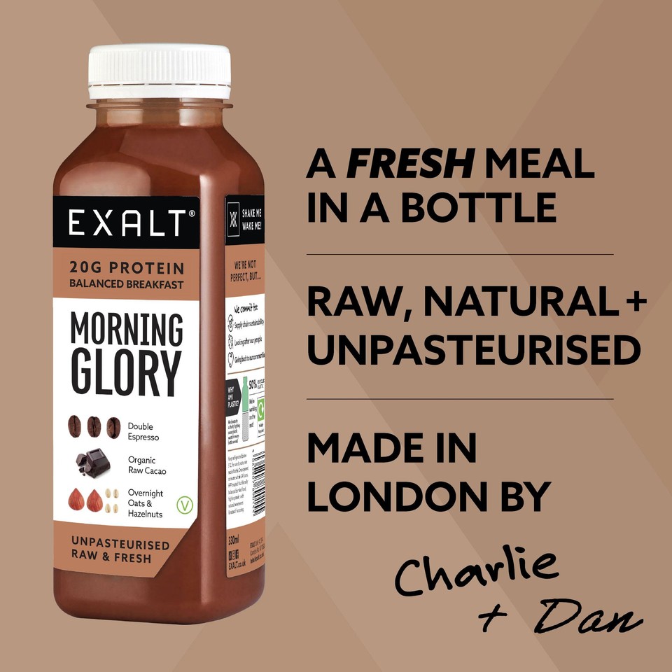 EXALT Morning Glory Coffee & Cacao Breakfast Protein Smoothie - Ocado
